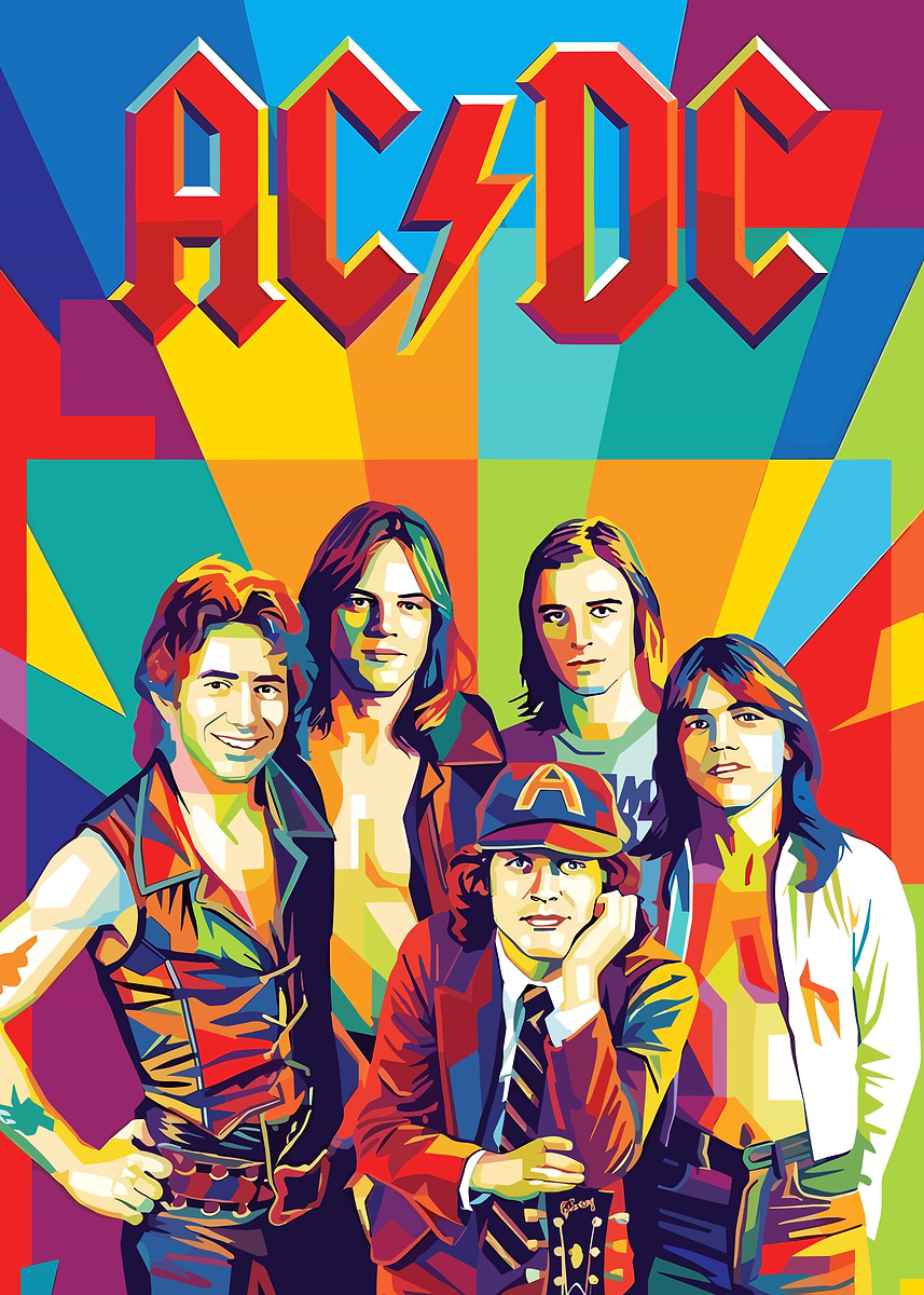 'ACDC' Poster, picture, metal print, paint by THREESIXTY | Displate