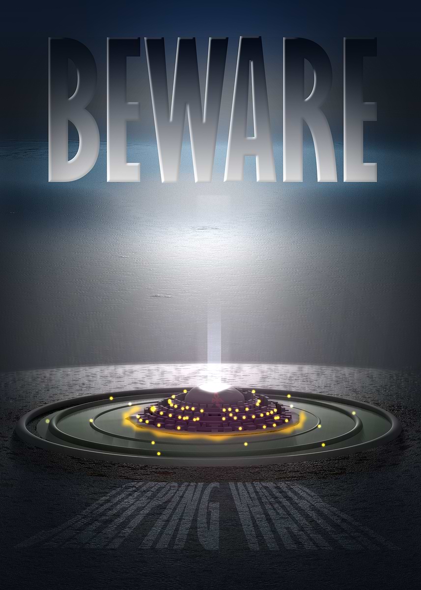 'Beware of Sleeping Water' Poster, picture, metal print, paint by ...