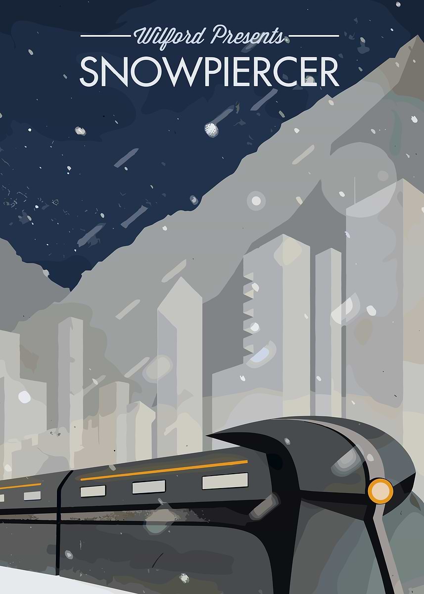 'Snowpiercer Minimalist Poster' Poster, picture, metal print, paint by ...