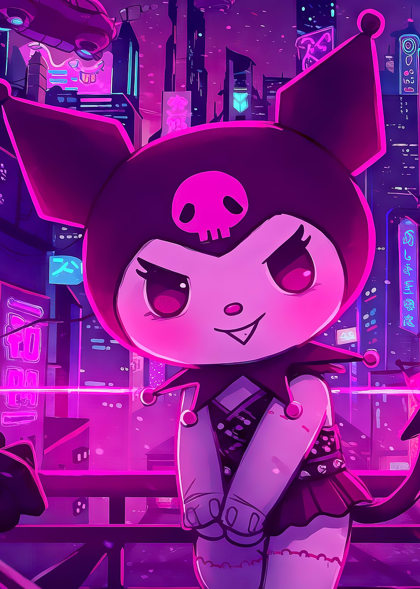 'Kuromi poster art' Poster, picture, metal print, paint by wiwi | Displate