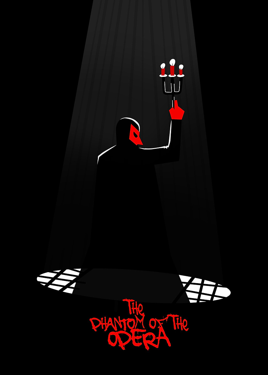 'Phantom of the Opera Minimalist Poster' Poster, picture, metal print ...