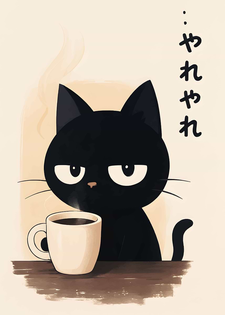 'Good Grief Brew Coffee Mood' Poster, picture, metal print, paint by ...