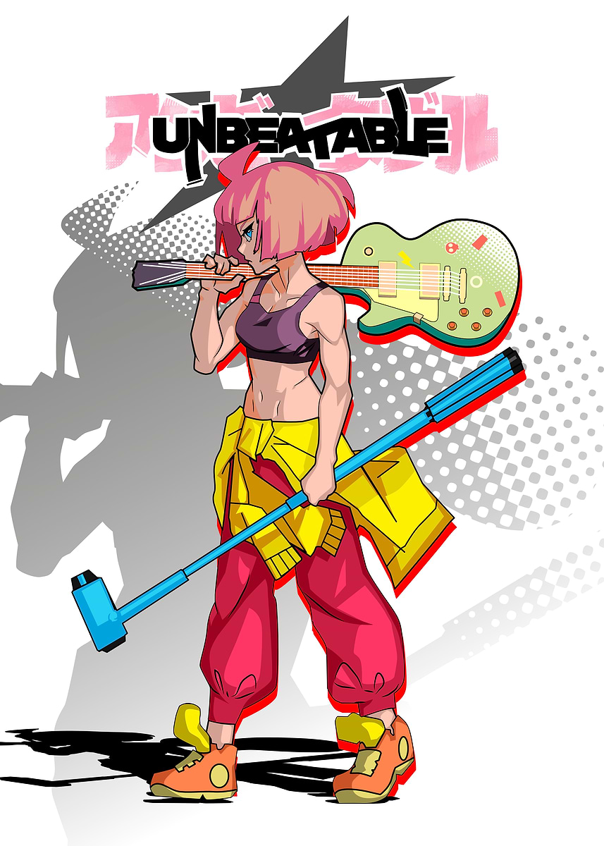 'Unbeatable Character Illustration' Poster, picture, metal print, paint ...