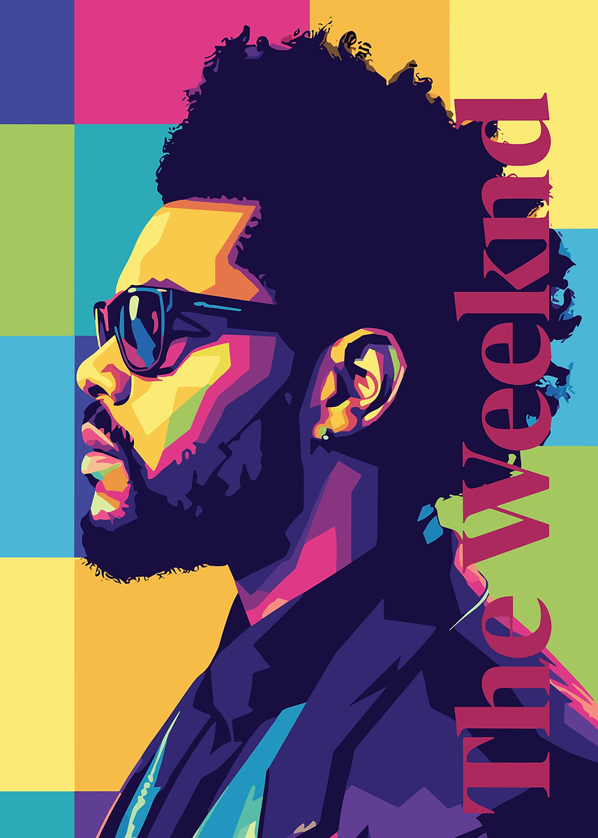 'The Weeknd Portrait' Poster, picture, metal print, paint by Rose Art ...