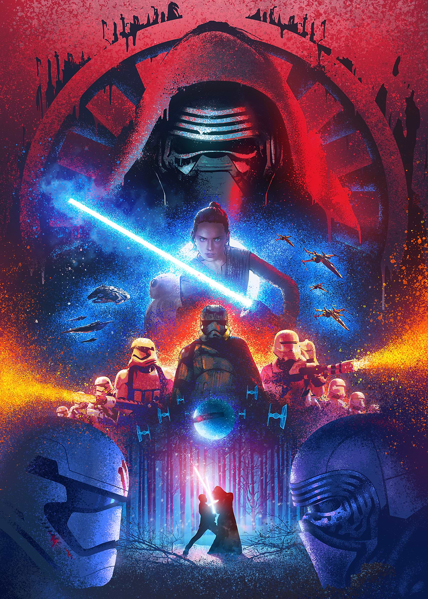 'The Force Awakens 10th Anniversary Poster' Poster, picture, metal ...
