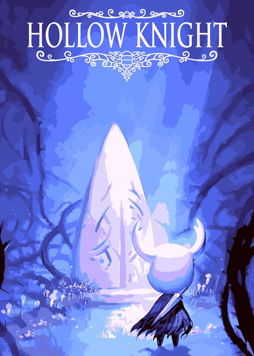 'Hollow Knight Game Poster' Poster, picture, metal print, paint by ...
