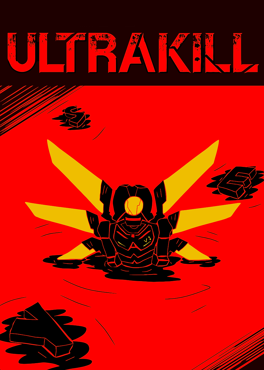'Ultrakill V1 Fanart' Poster, picture, metal print, paint by ...