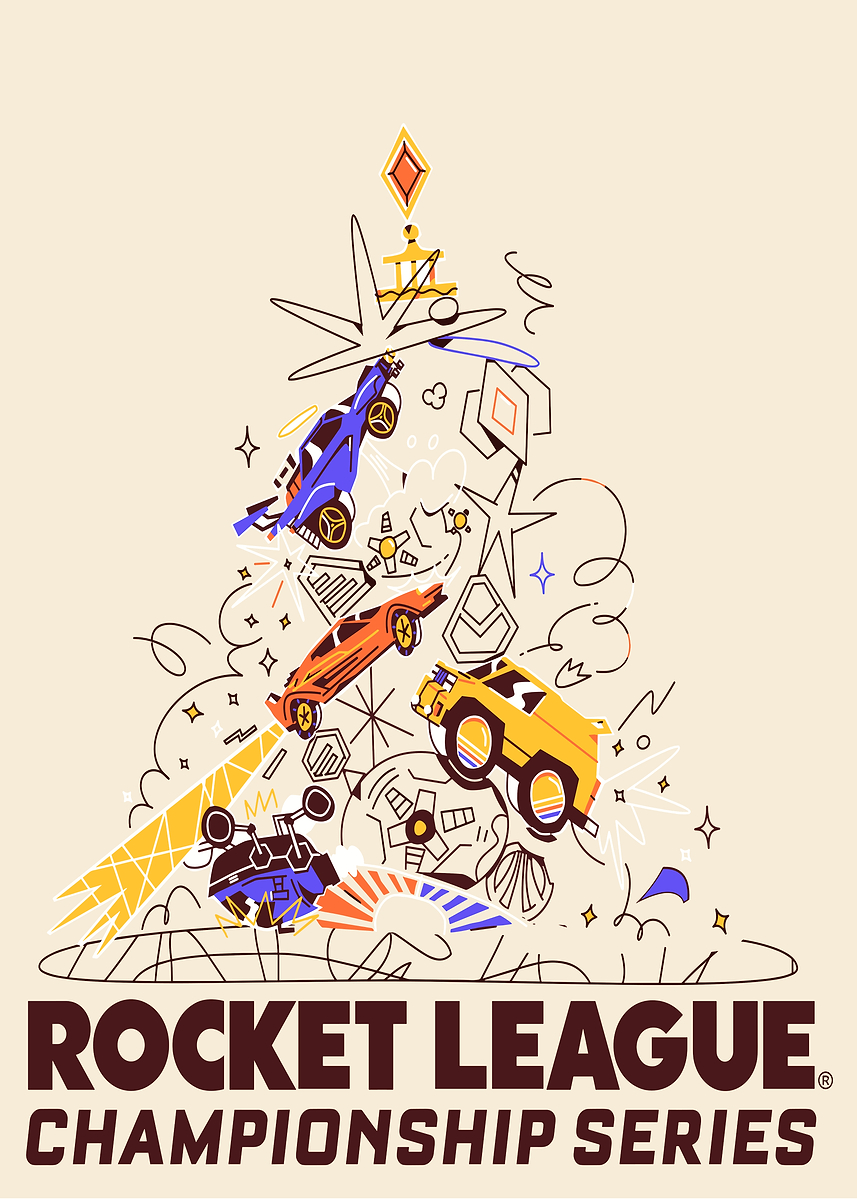 'Rocket League Championship Series Artwork' Poster, picture, metal ...