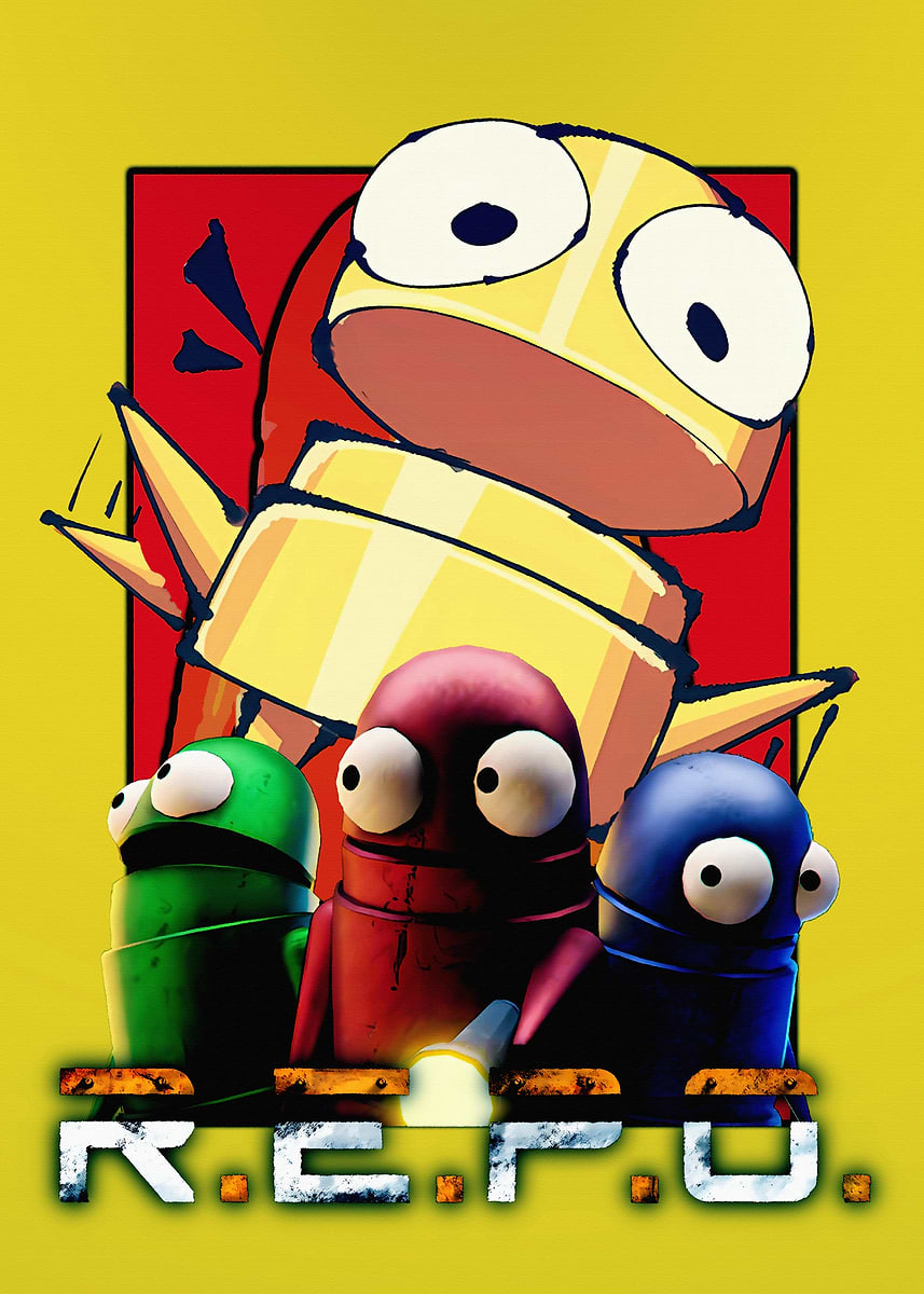 'Repo Game Characters Illustration' Poster, picture, metal print, paint ...