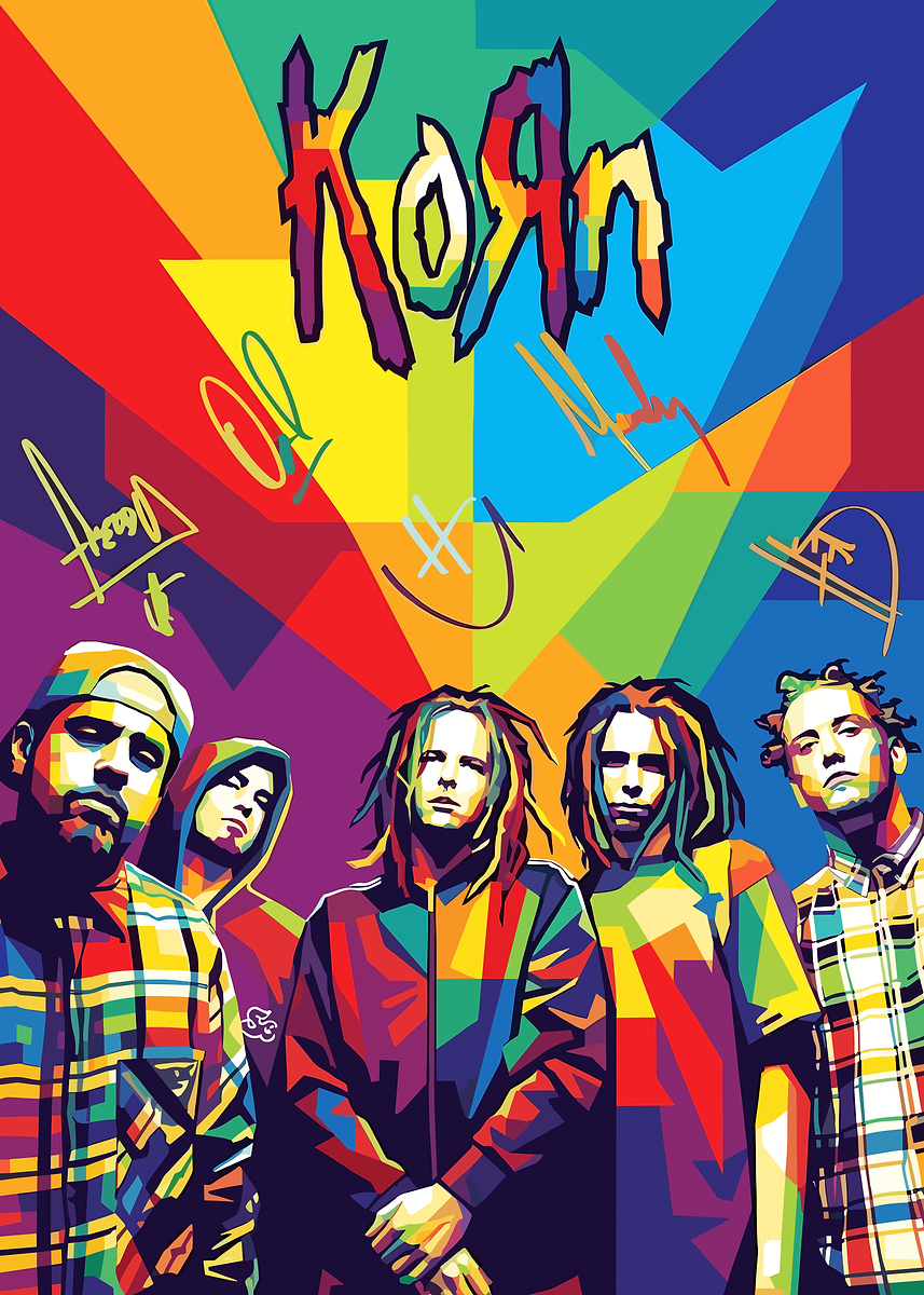 'Korn Band Wpap art' Poster, picture, metal print, paint by THREESIXTY ...