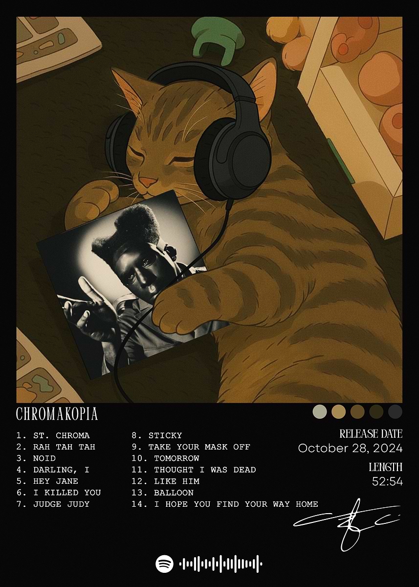 'Chromakopia Album Cover Art' Poster, picture, metal print, paint by ...