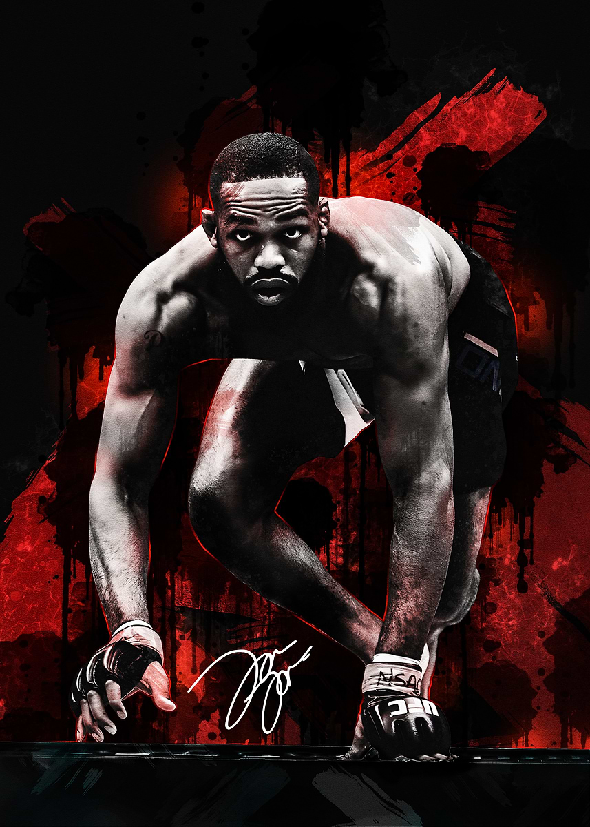 'Jon Jones' Poster, picture, metal print, paint by ART Five | Displate