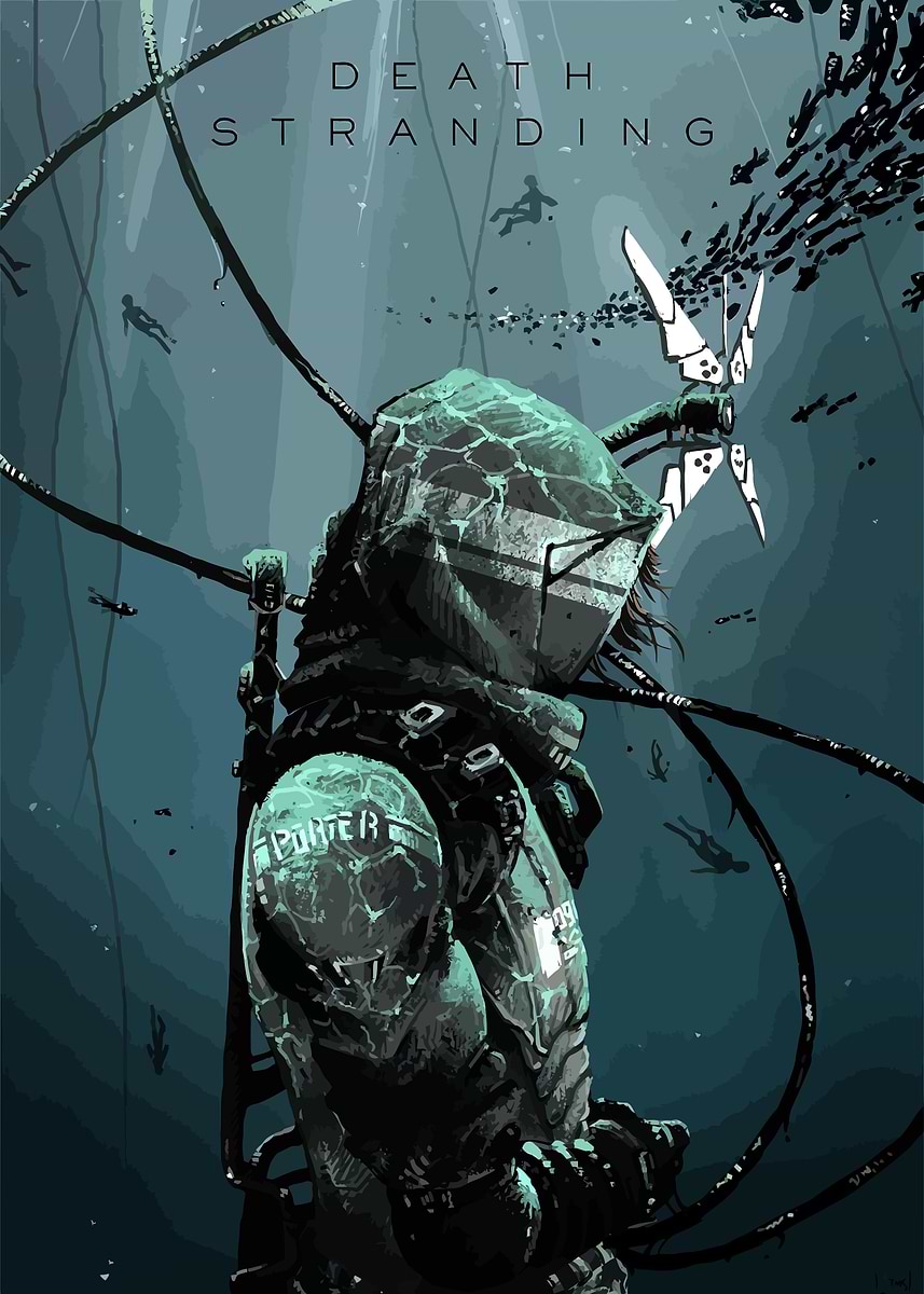'Death Stranding' Poster, picture, metal print, paint by Elder | Displate