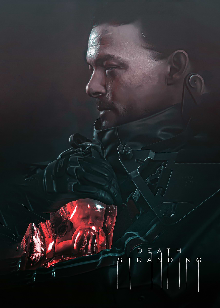 'Death Stranding Sam Porter Bridges Portrait' Poster, picture, metal ...