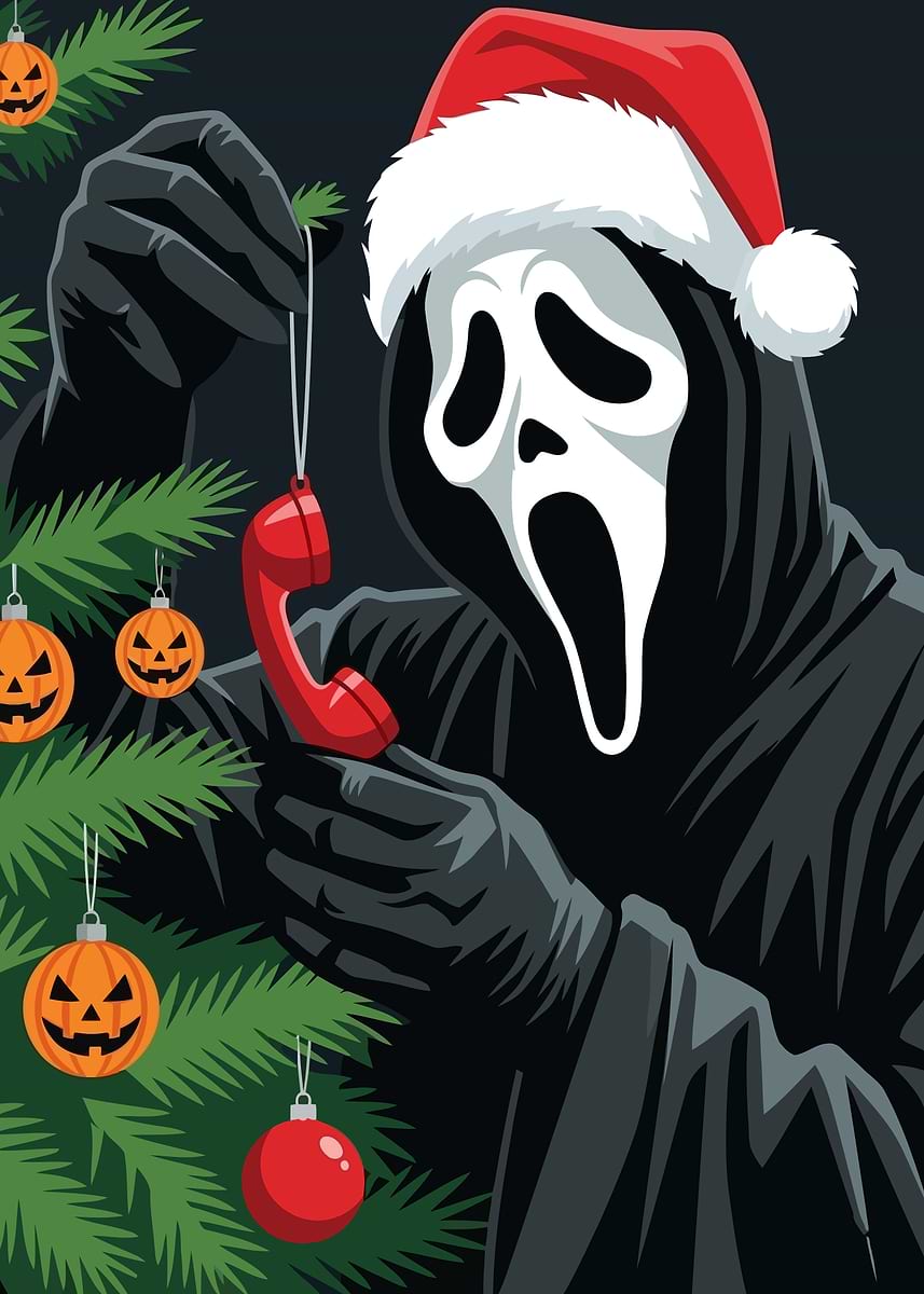 'Ghostface Christmas Tree Decoration' Poster, picture, metal print ...