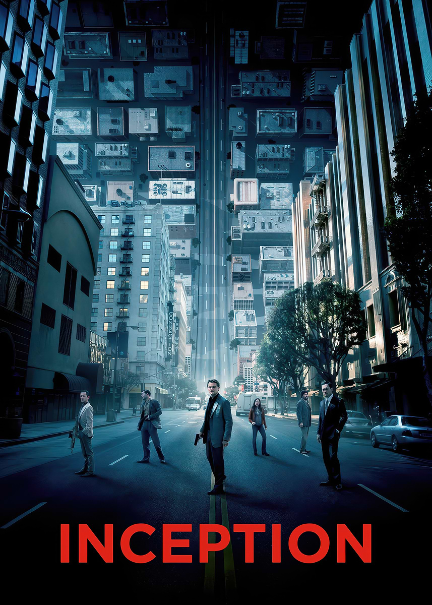 'Inception Movie ' Poster, picture, metal print, paint by ElYUU | Displate