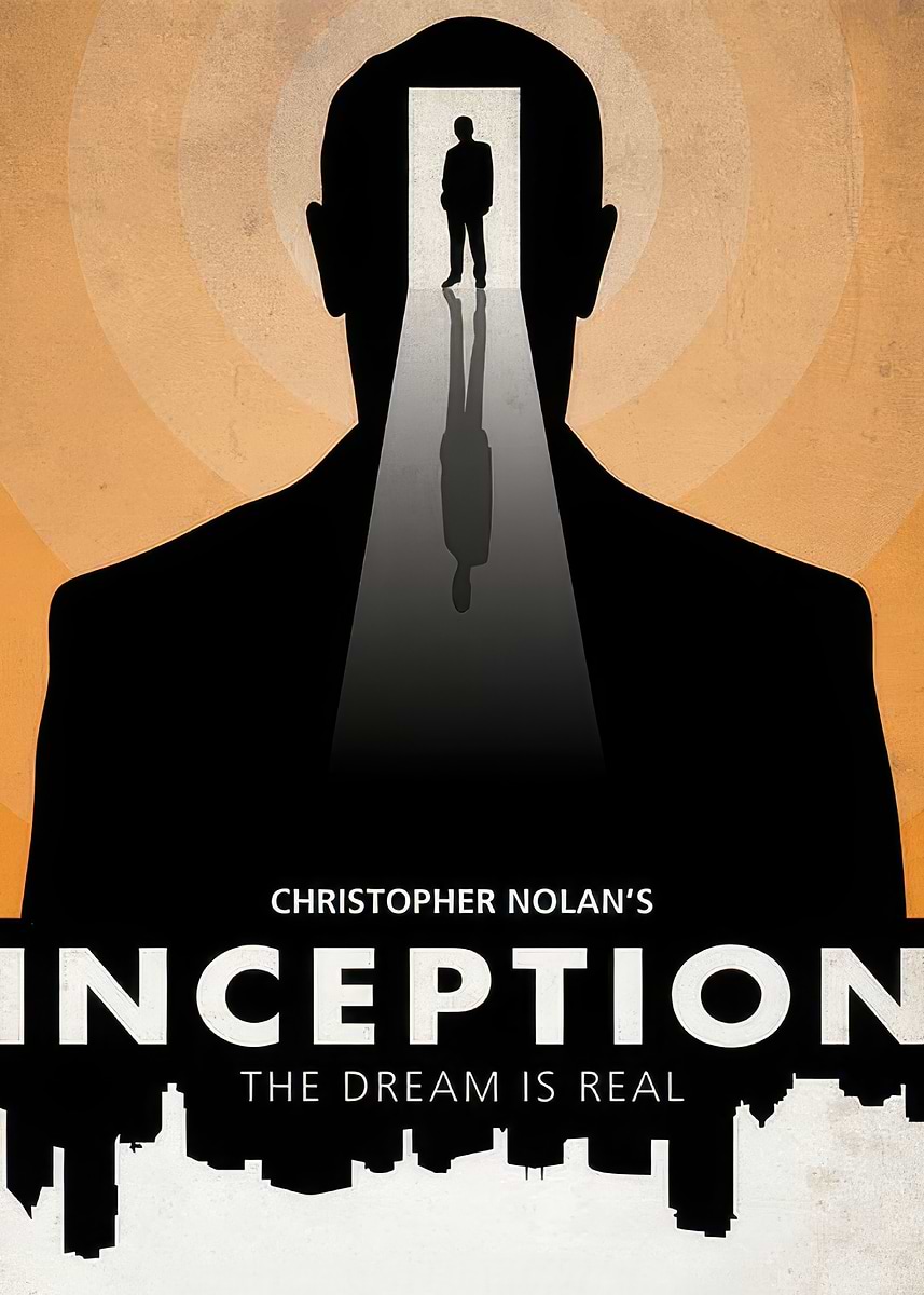 'Inception Movie' Poster, picture, metal print, paint by ElYUU | Displate