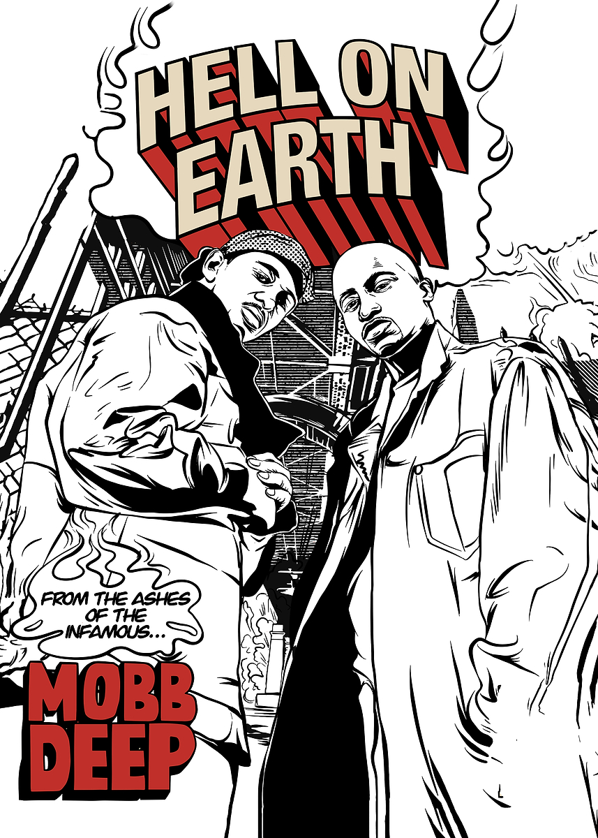 'Mobb Deep - Hell on Earth' Poster, picture, metal print, paint by ...