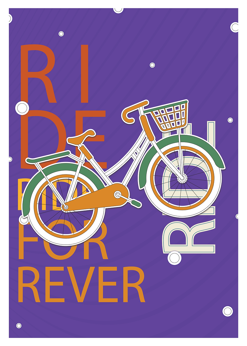 'Ride Forever Bicycle Art' Poster, picture, metal print, paint by ...