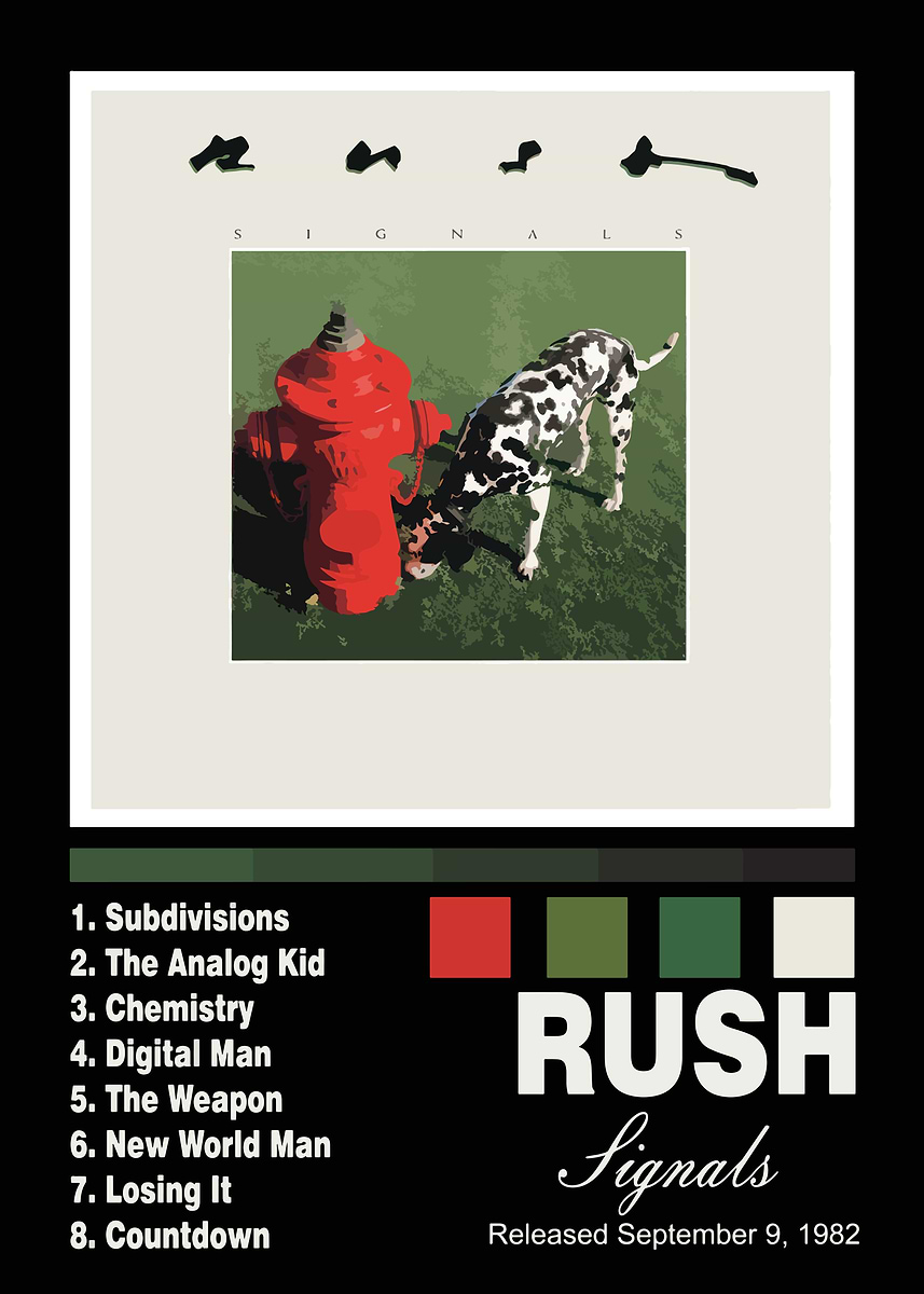 'Rush Signals Album Cover Art' Poster, picture, metal print, paint by ...
