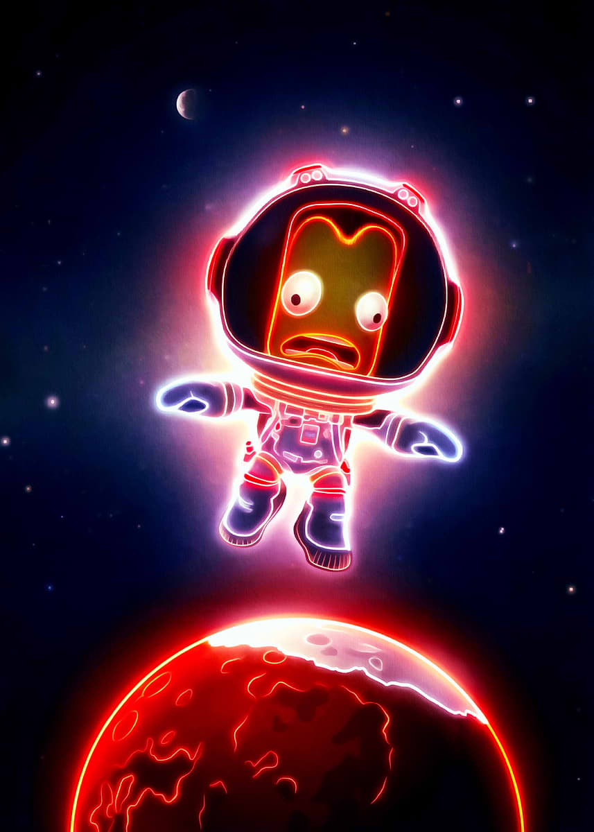 'Kerbal Space Program Astronaut in Space' Poster, picture, metal print ...
