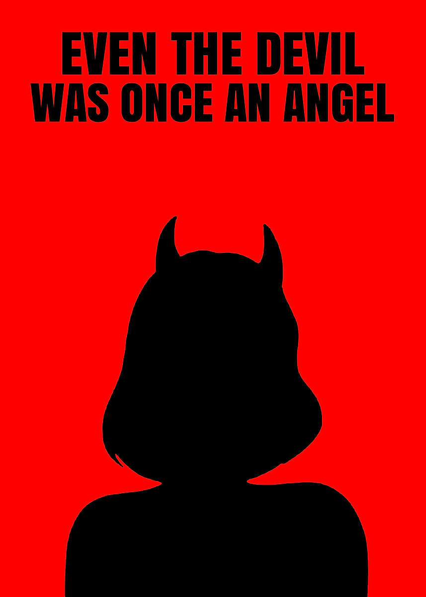 'Devil Was Once An Angel' Poster, picture, metal print, paint by TARA ...