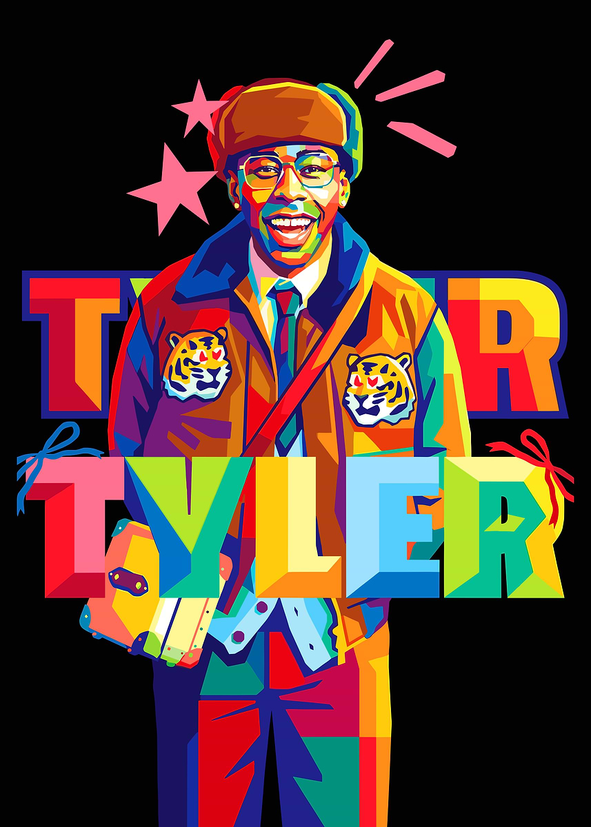 'Tyler, the Creator ' Poster, picture, metal print, paint by Alc | Displate