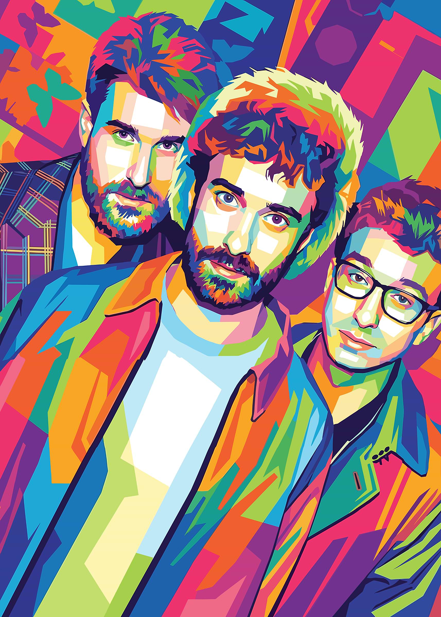 'AJR The colorful portrait' Poster, picture, metal print, paint by ...