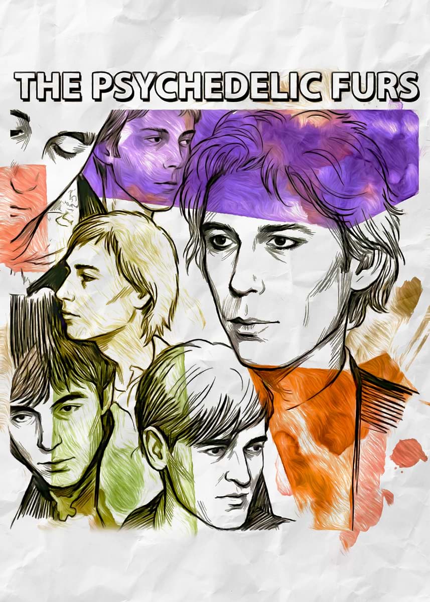 'The Psychedelic Furs Band Portrait' Poster, picture, metal print ...