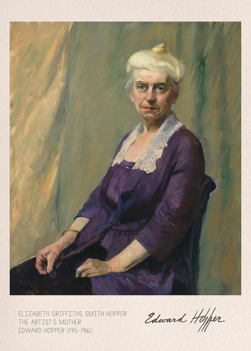 'Elizabeth Griffiths Smith Hopper Portrait' Poster, picture, metal ...