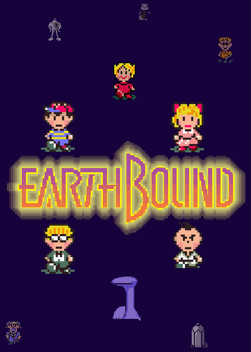 'Earthbound Pixel Art' Poster, picture, metal print, paint by the big ...