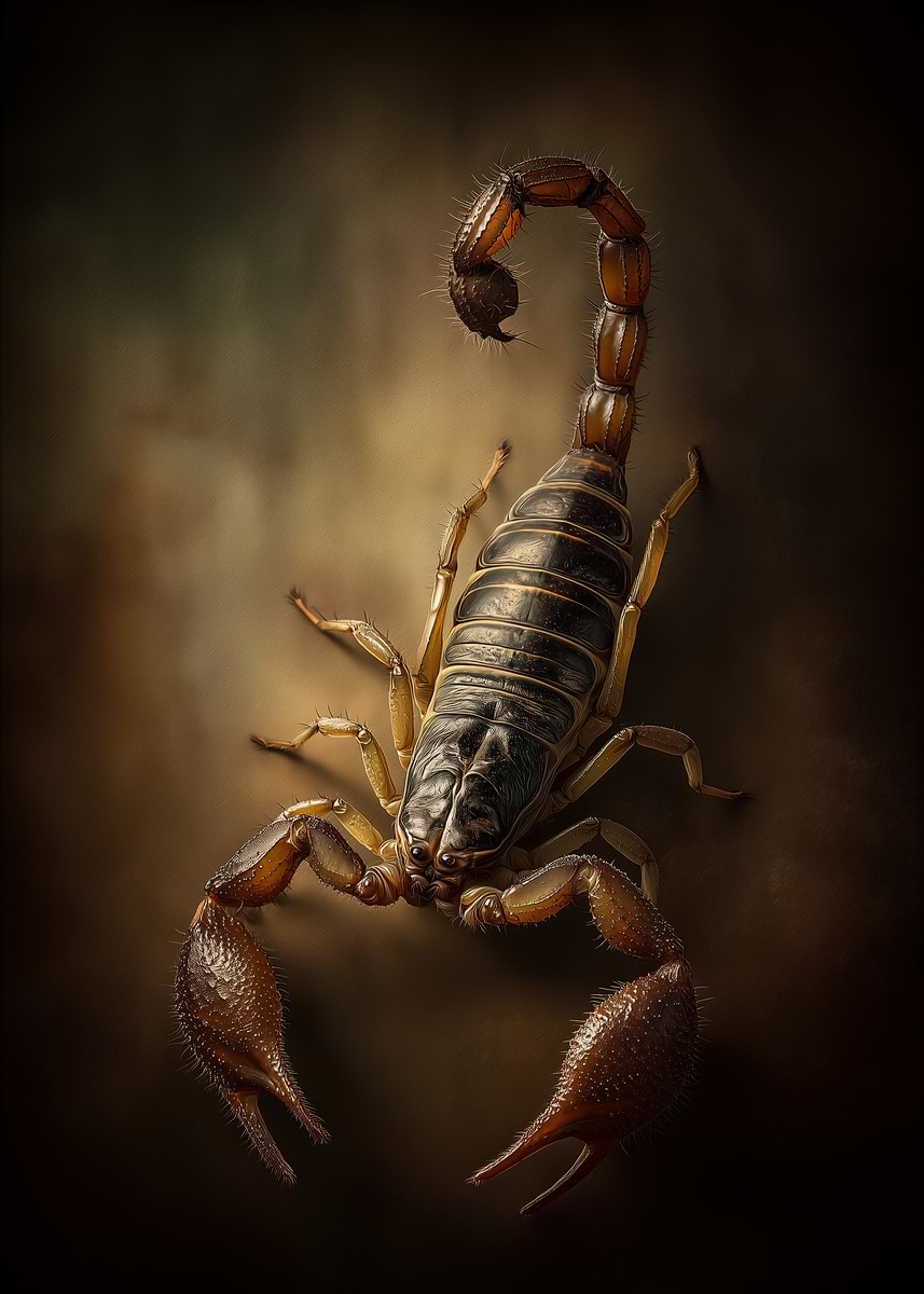 'Detailed Scorpion Portrait' Poster, picture, metal print, paint by ...