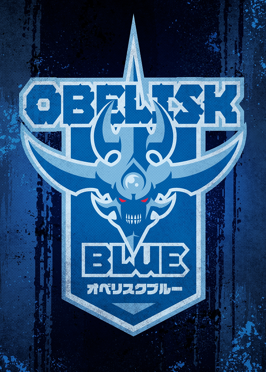 'Obelisk Blue Elite Emblem' Poster, picture, metal print, paint by Yu ...