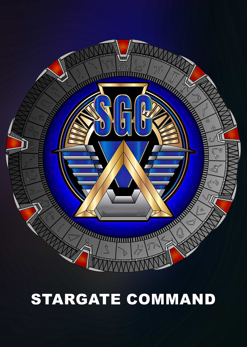 'Stargate Command SGC Logo' Poster, picture, metal print, paint by to ...