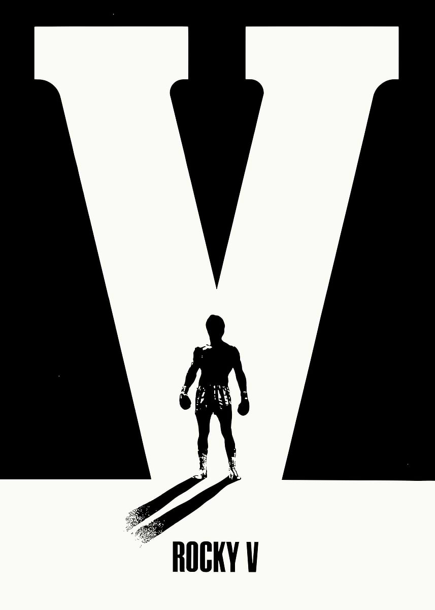 'Rocky V Movie Poster' Poster, picture, metal print, paint by Marinka ...