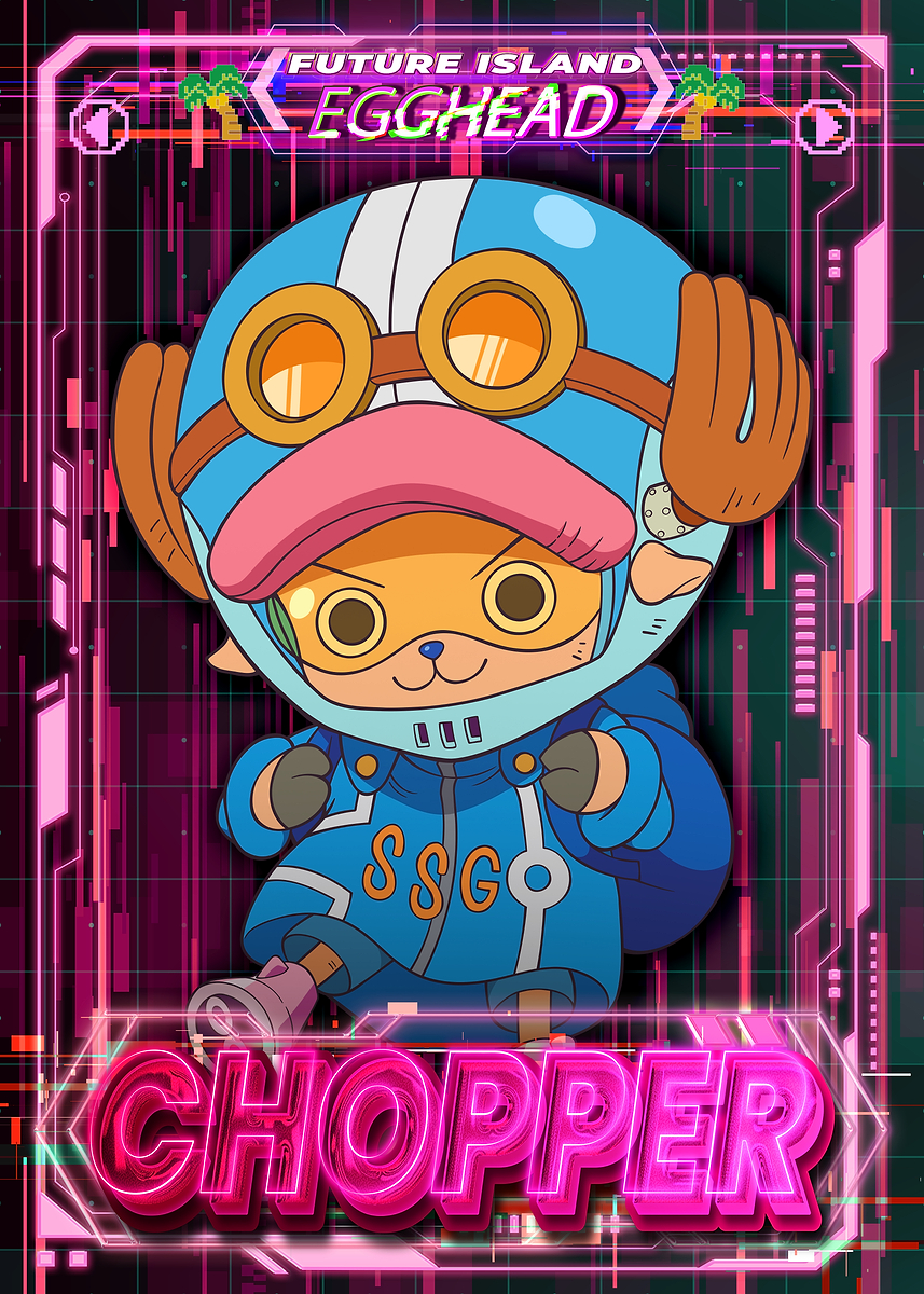 'Chopper's Egghead Island Techwear' Poster, picture, metal print, paint ...