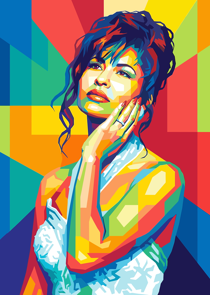 'Colorful Selena Quintanilla Portrait' Poster, picture, metal print ...