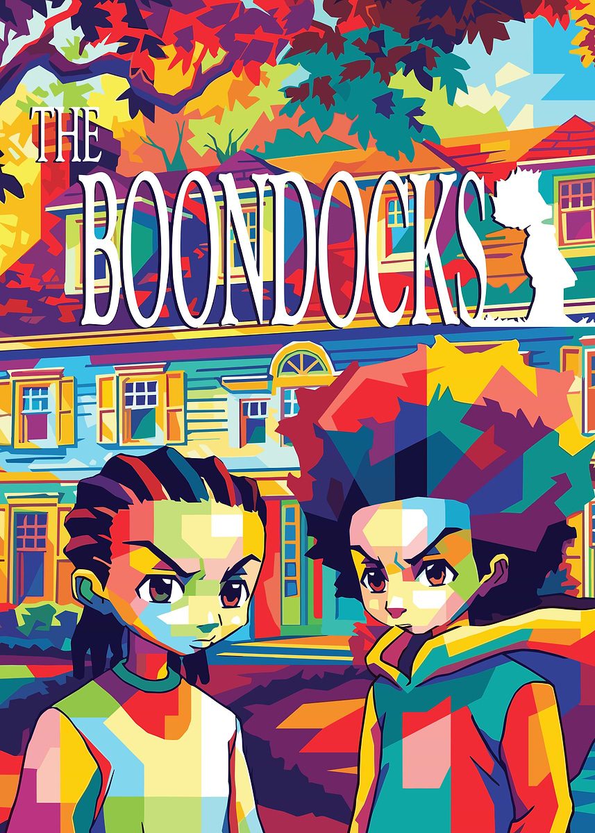 'The Boondocks colorful cartoon art' Poster, picture, metal print ...