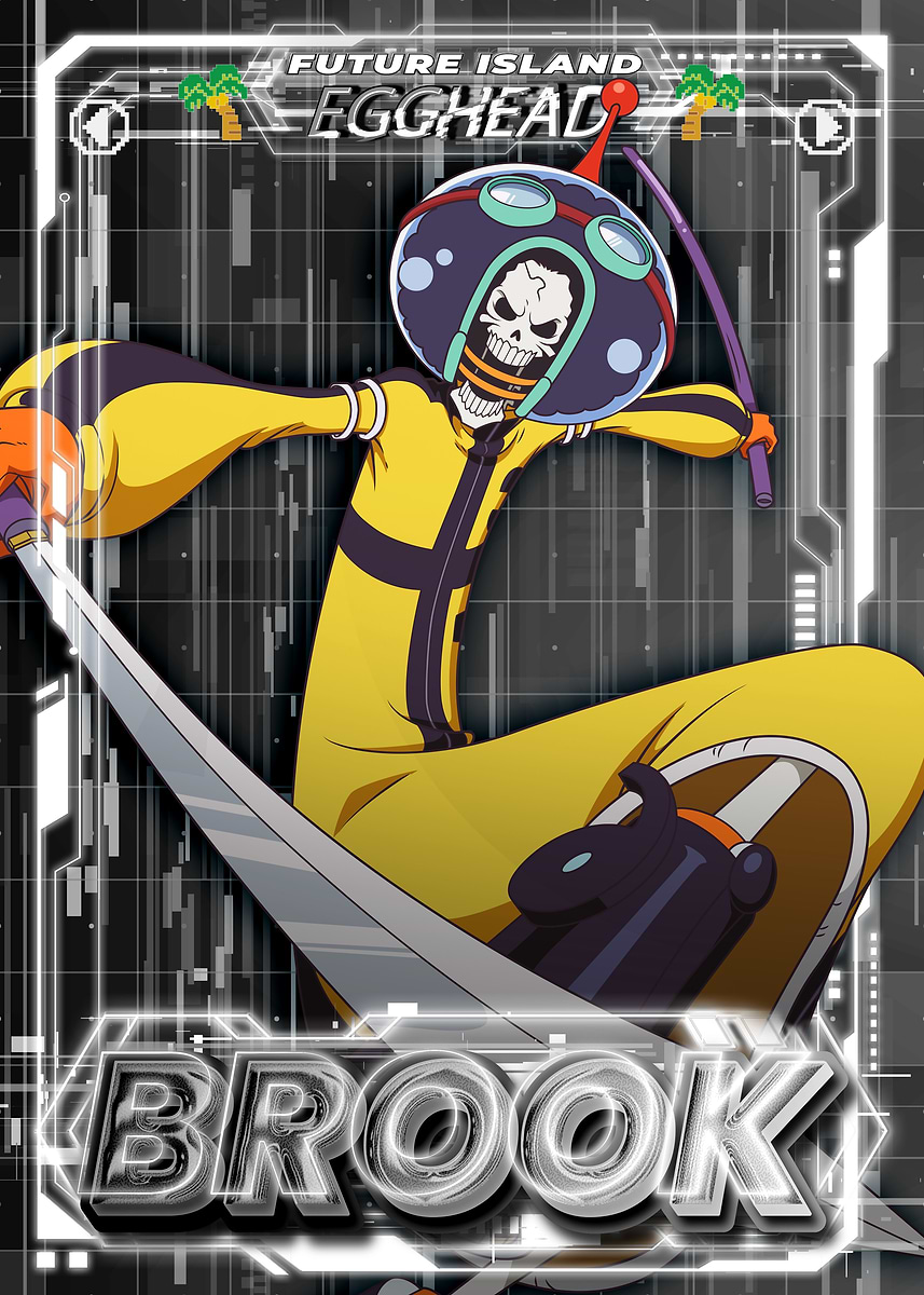 'Brook's Egghead Island Stance' Poster, picture, metal print, paint by ...