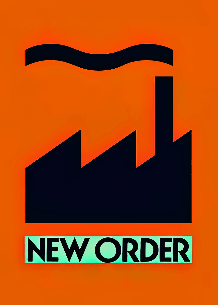 'New Order Factory Graphic' Poster, picture, metal print, paint by ...
