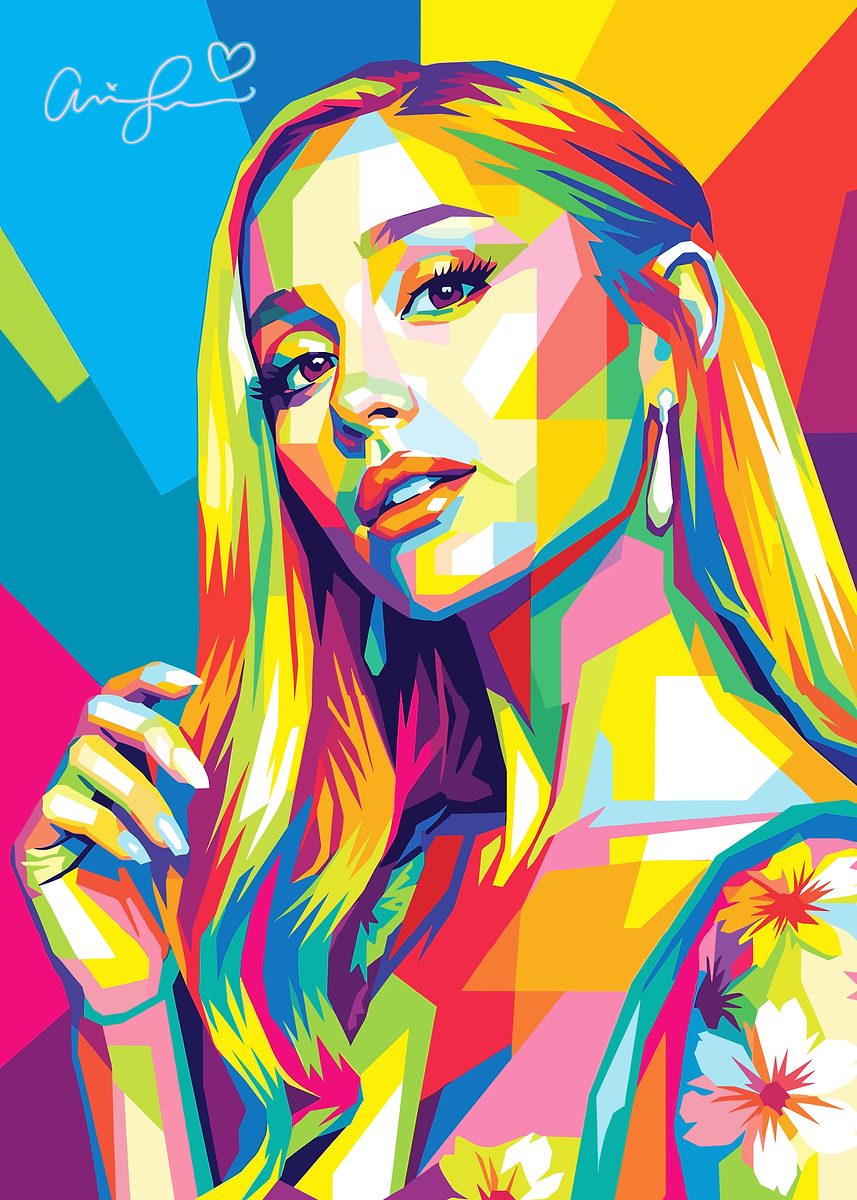 'Ariana Grande Pop Art Portrait' Poster, picture, metal print, paint by ...