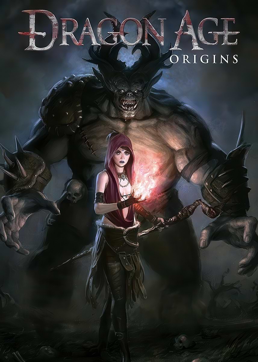 'Dragon Age: Origins Game Cover Art' Poster, picture, metal print ...