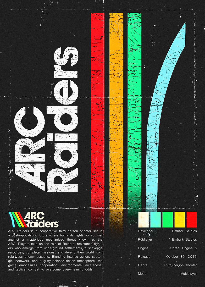 'ARC Raiders Game Poster' Poster, picture, metal print, paint by ...