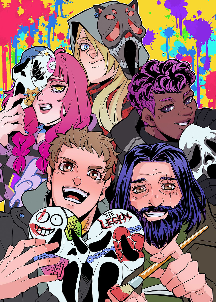 'The Legion: Colorful Character Group Portrait' Poster, picture, metal ...