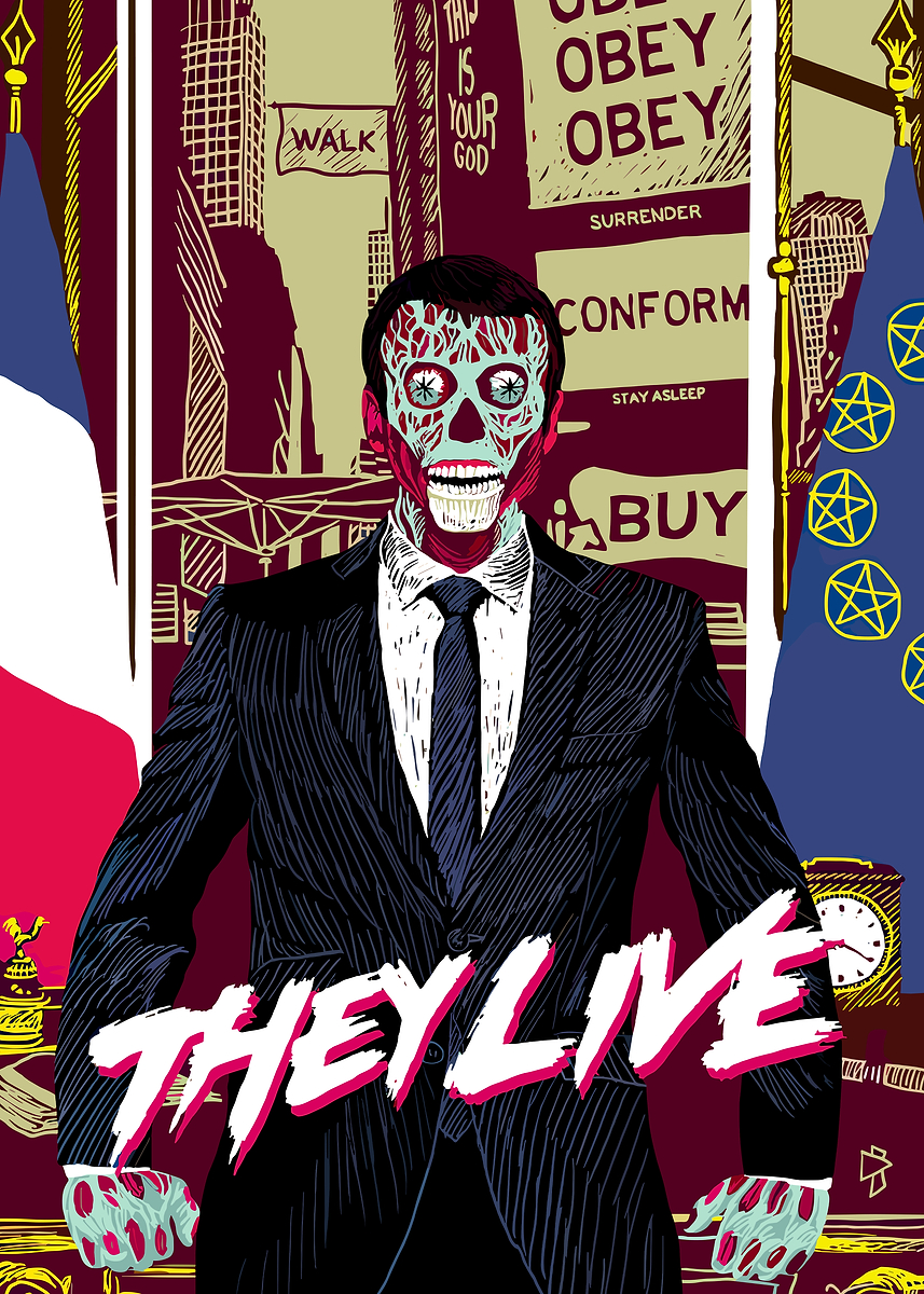'They Live Movie' Poster, picture, metal print, paint by Golden Age ...