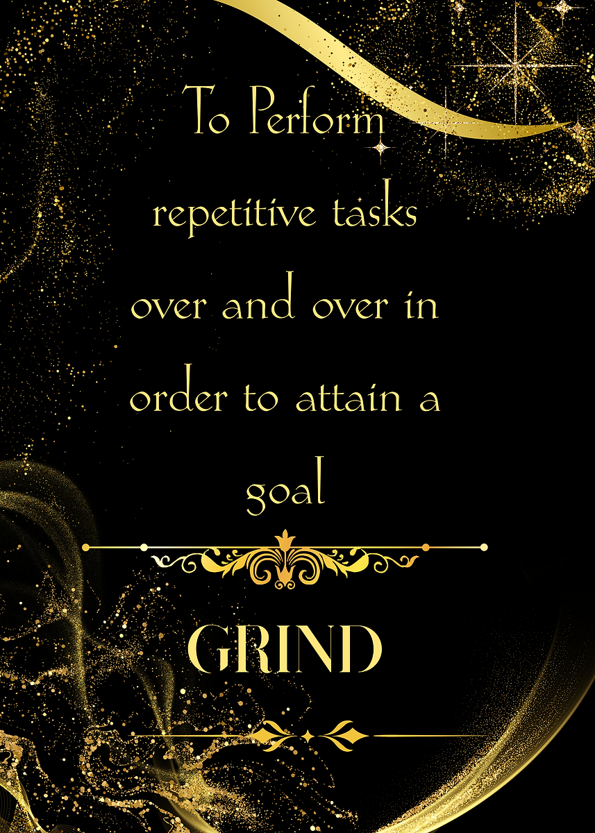 'Motivational Grind Quote' Poster, picture, metal print, paint by S ...