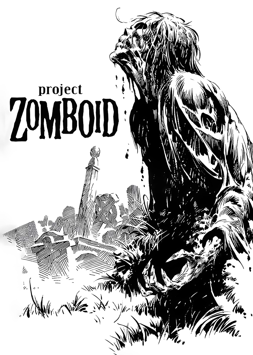'Project Zomboid Zombie Illustration' Poster, picture, metal print ...