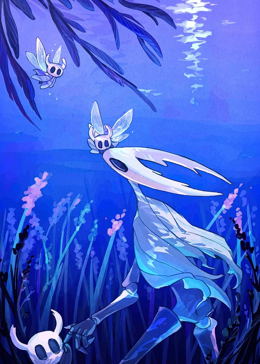 'Hollow Knight Underwater Scene' Poster, picture, metal print, paint by ...