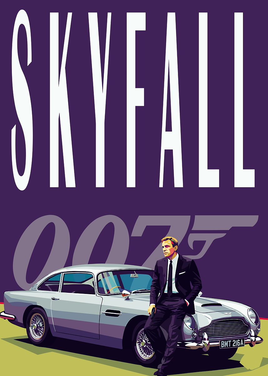 'Skyfall James Bond Poster Art' Poster, picture, metal print, paint by ...