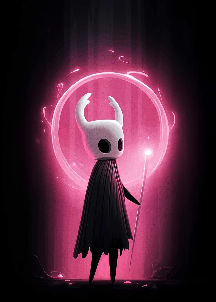 'Hollow Knight Pink Aura' Poster, picture, metal print, paint by Jaime ...